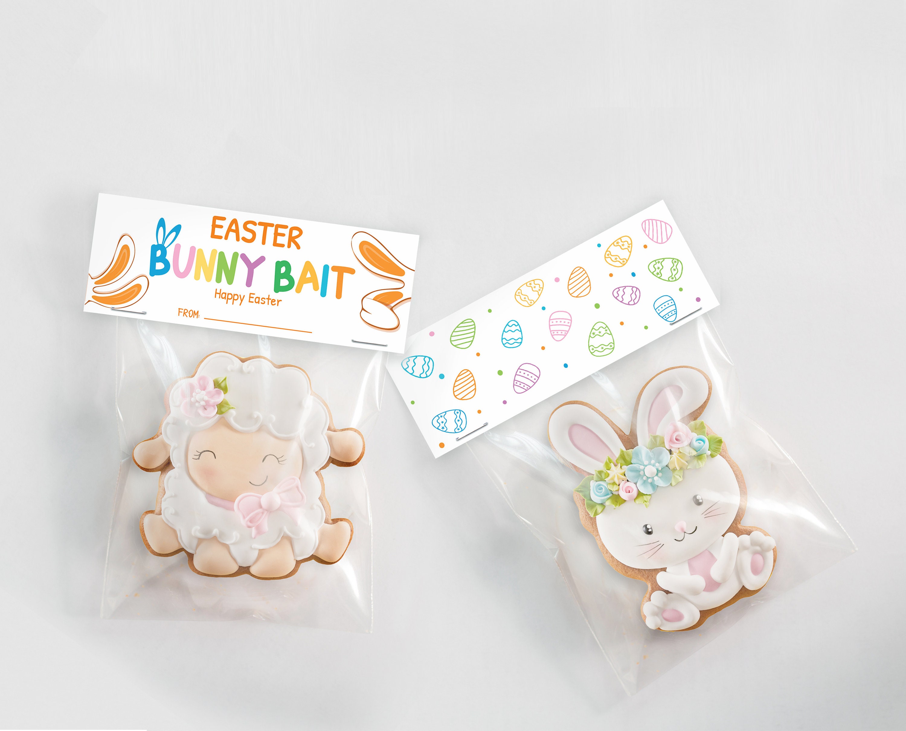 Printable Bunny Bait Gift Tag, Easter Treat Bag Topper (PDF) - Etsy