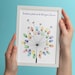 Fingerprint Dandelion Art: Teacher Appreciation Gift (PDF) - Etsy