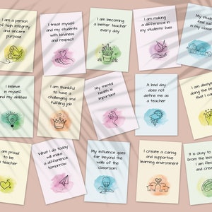 Teacher Affirmation Cards, Teacher Appreciation Gift, Teacher ...