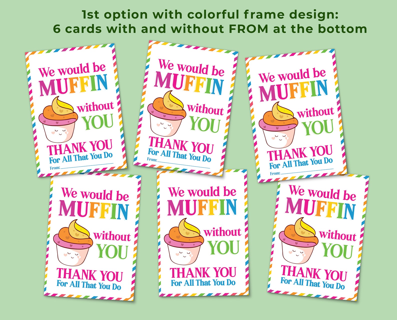 Muffin Without You Tags, Teacher Appreciation Week, Nurse Appreciation ...
