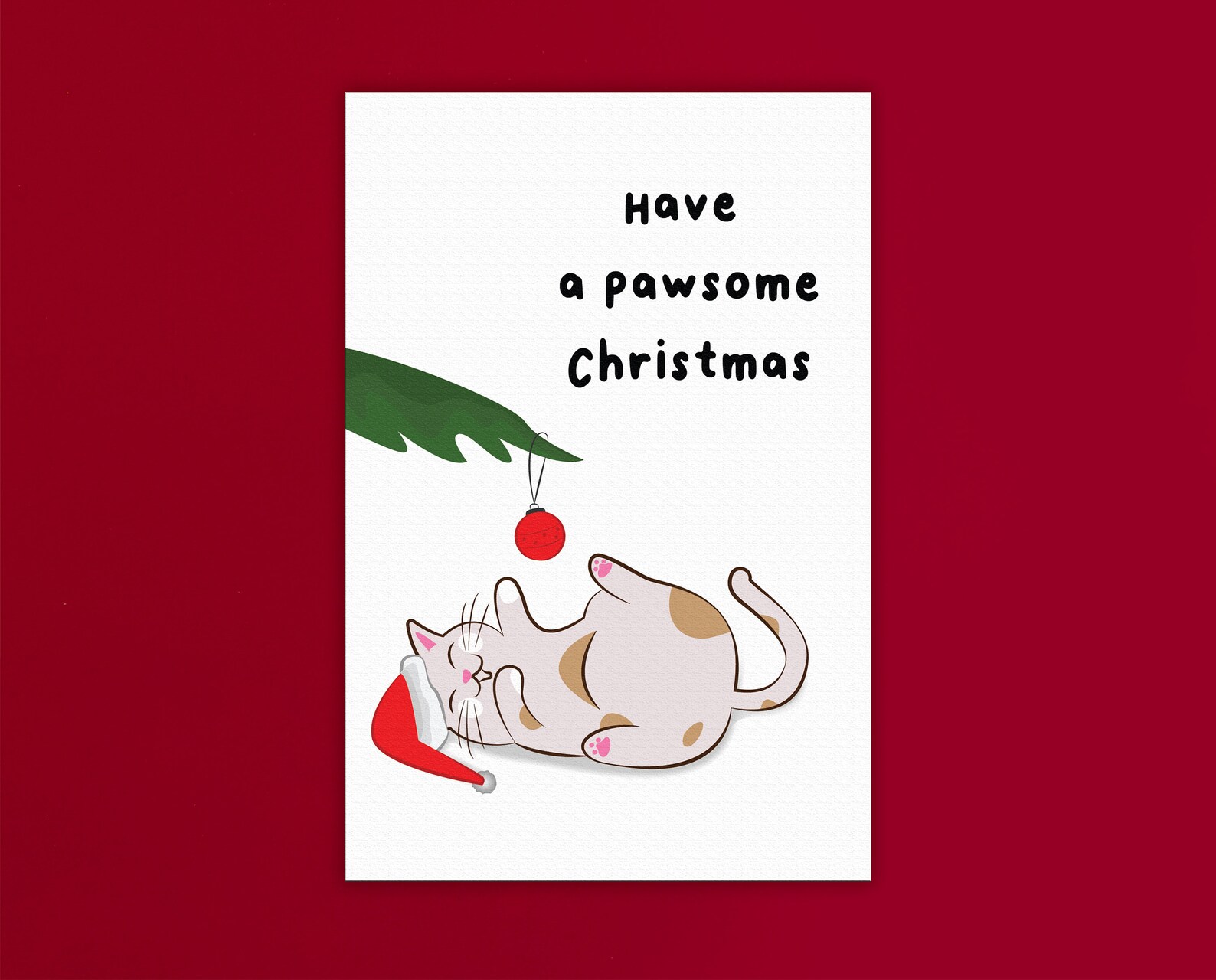 Punny Christmas Cards Pack of 4 Funny Christmas Cards Animal - Etsy