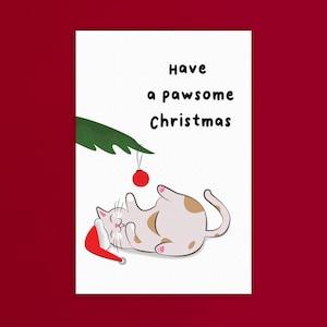 Punny Christmas Cards, Pack of 4 Funny Christmas Cards, Animal ...
