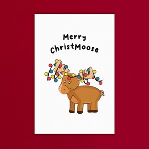 Punny Christmas Cards, Pack of 4 Funny Christmas Cards, Animal ...