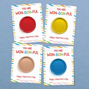 Valentine Playdoh Gift Tag, Wondohful Classroom Tags, Valentines Day ...