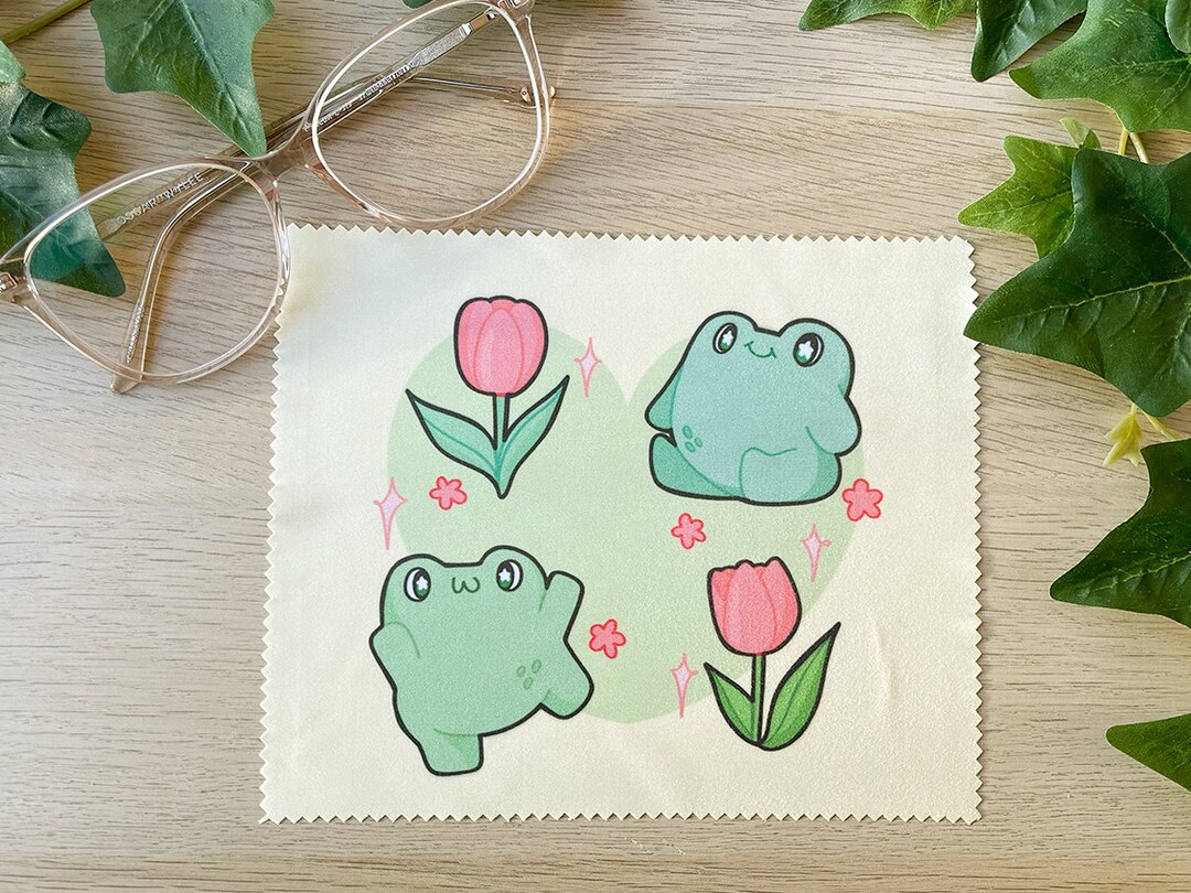 Tulip Frog Lens Cloth Glasses and Screen Cleaning Cloth Cute Gift - Etsy