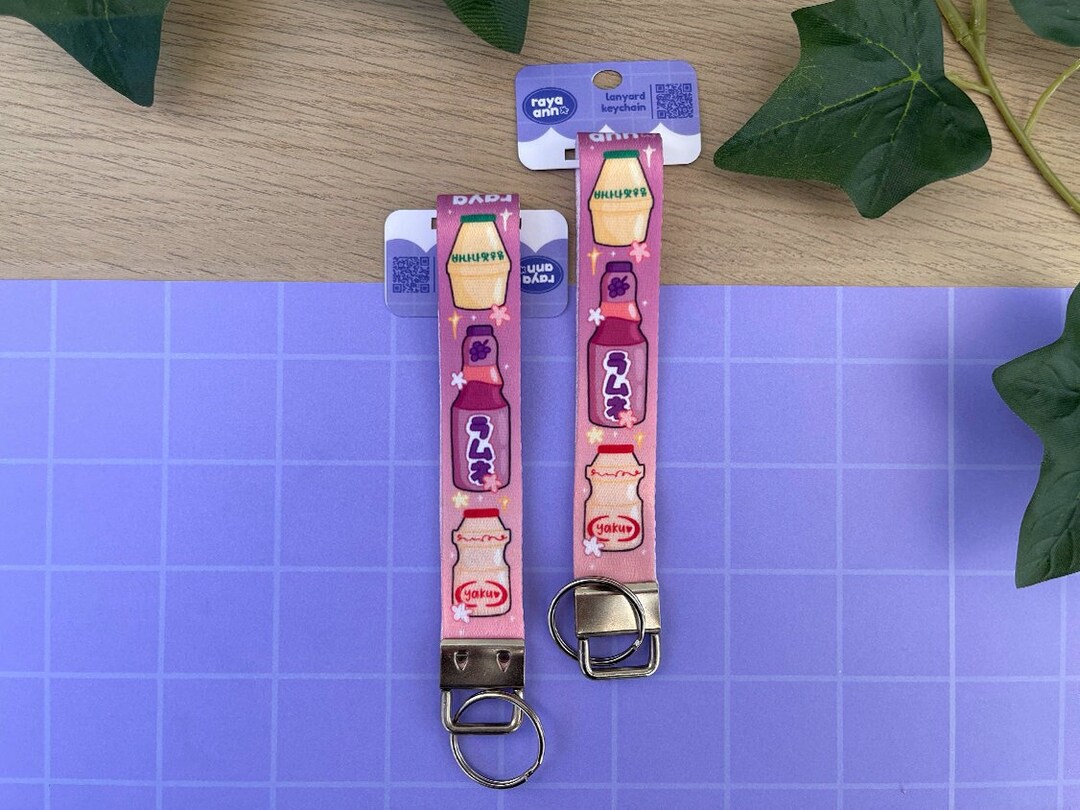 Drinks Lanyard Keychain | Mini Lanyard for Keys | Cute Gift - Etsy