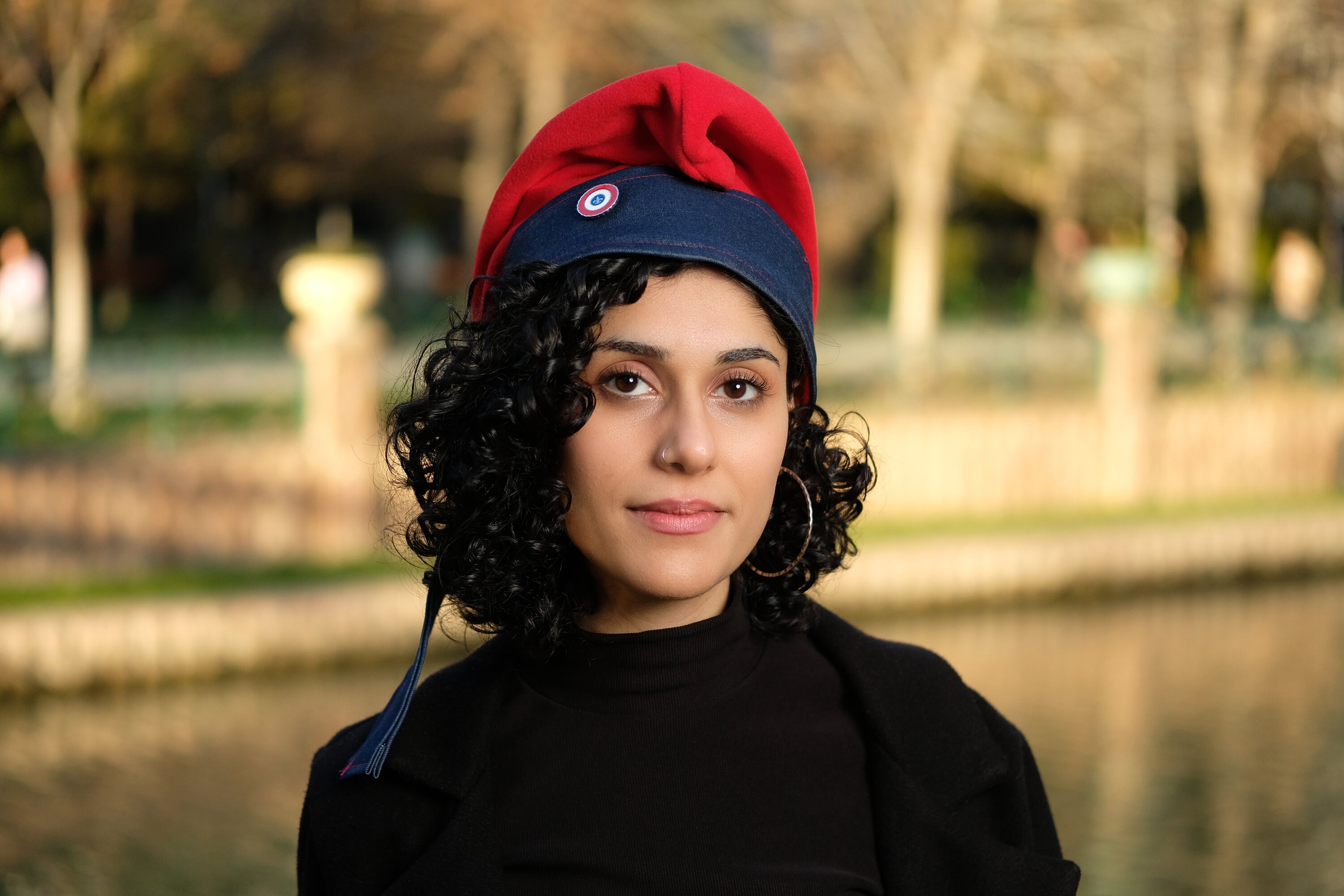 Handmade Phrygian Cap: Red & Blue Liberty Hat With French Cockade Pin ...