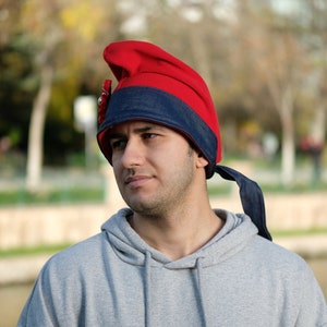 Slouchy Phrygian Cap With French Cockade - Revolutionary Era Hat - Etsy