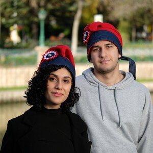 Slouchy Phrygian Cap With French Cockade - Revolutionary Era Hat - Etsy