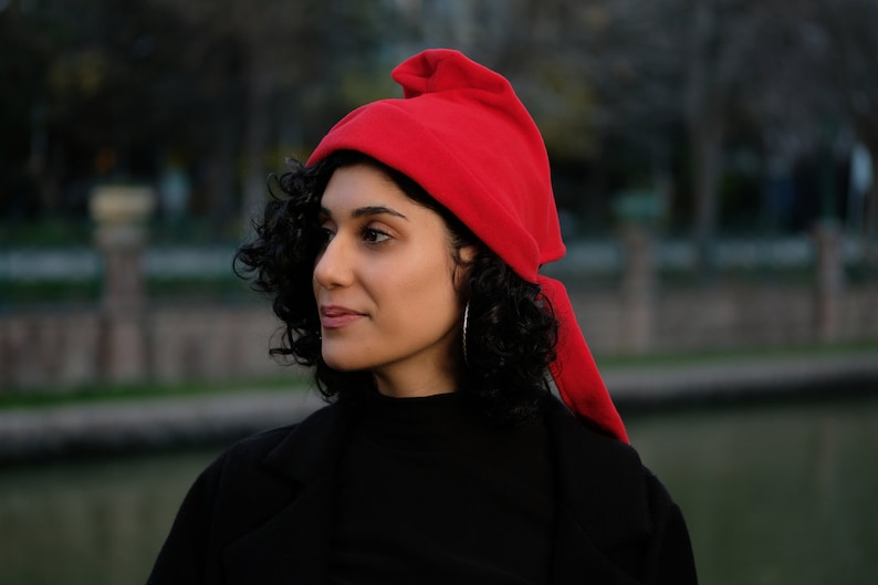 Handcrafted Red Phrygian Cap With Detachable Metal French Cockade Pin ...