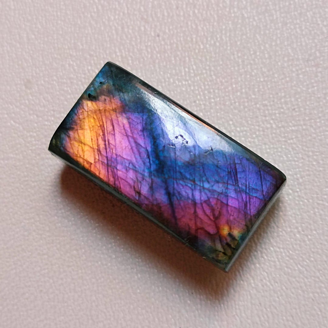 Spectrolite Labradorite Cabochon, Purple Labradorite Gemstone for ...