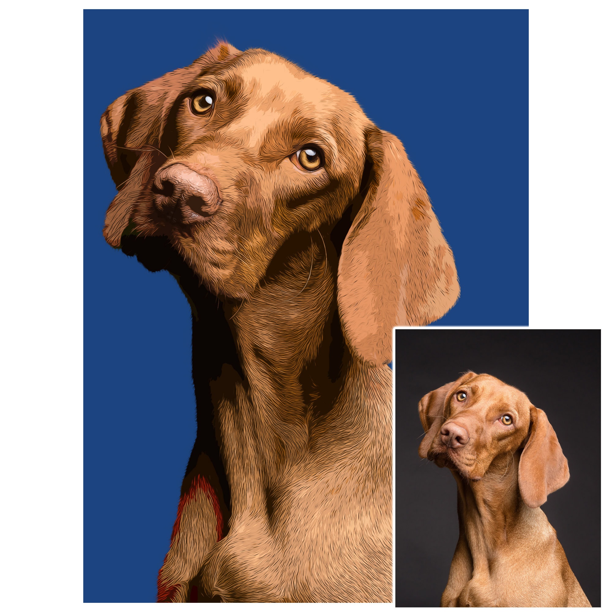 Comic Style Pet Portrait Personalised Print Personalized - Etsy