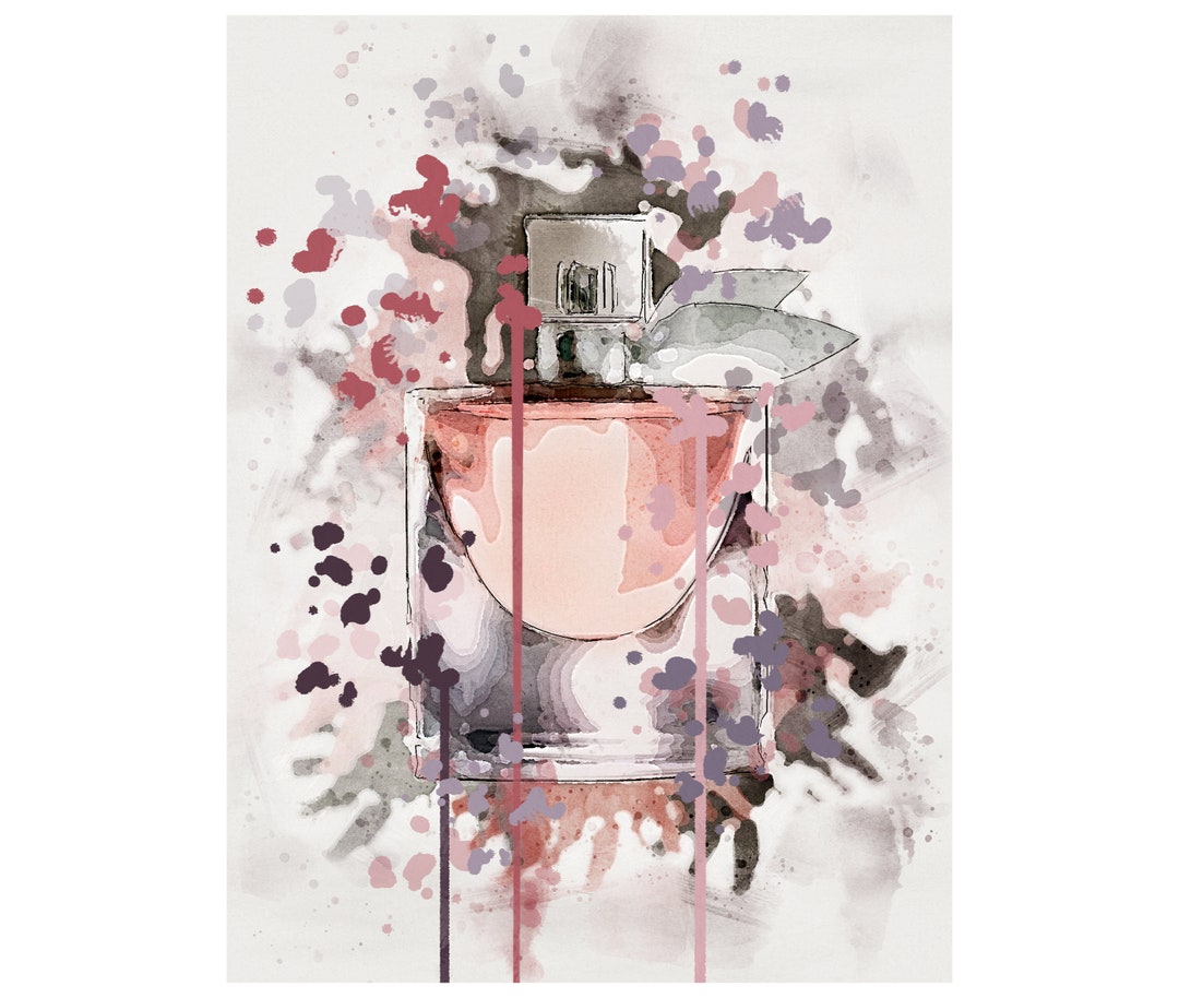 Pink Fragrance Fragrance Wall Art Perfume Lover Gift - Etsy