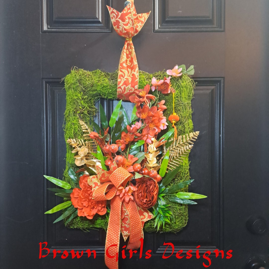 Chinese LNY Wreath, Chinese Lunar New Year Wreath, Lunar New Year Decor ...