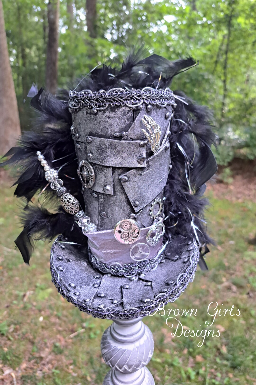 Decorative Steampunk Top Hat, NOT TO WEAR, Halloween Top Hat, Halloween ...