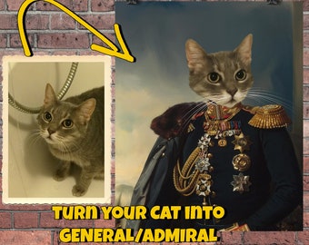 Cat Portrait General | Etsy