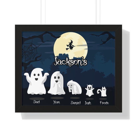 Personalized Ghost Family Tree Custom Halloween Family | Etsy