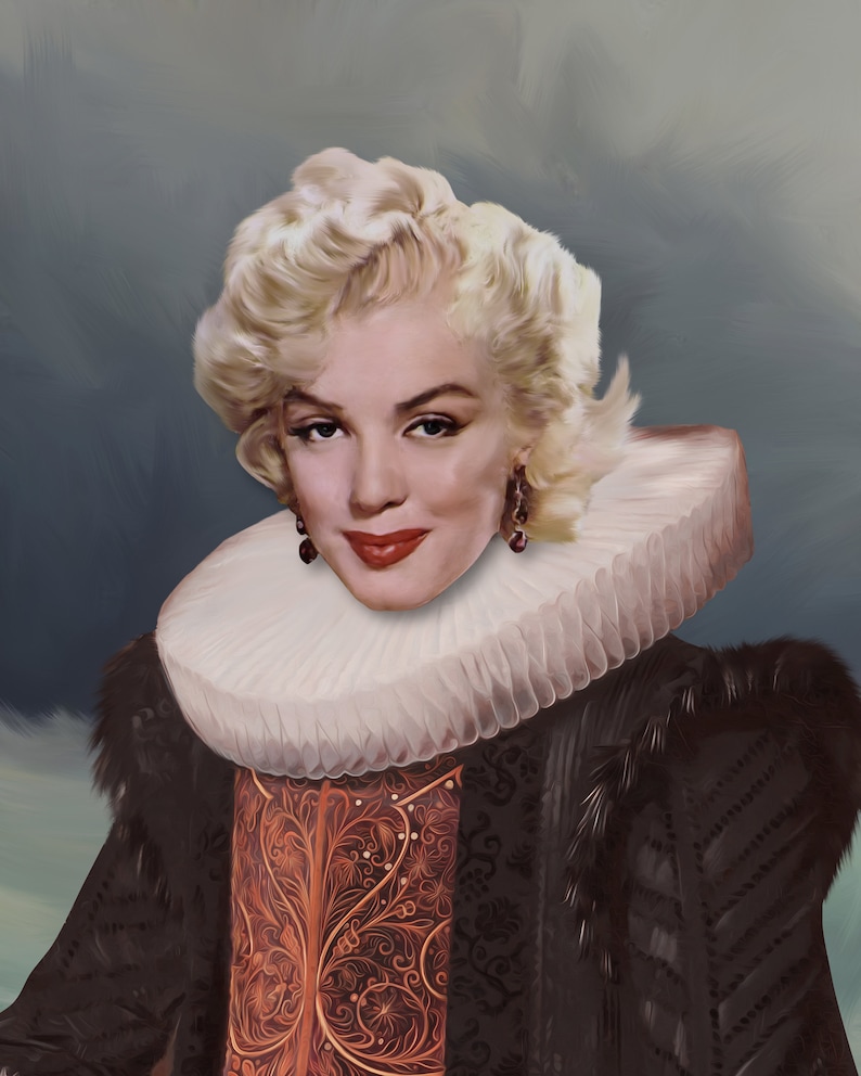 Custom Royal Portrait Painting From Photo Personalized Regal - Etsy