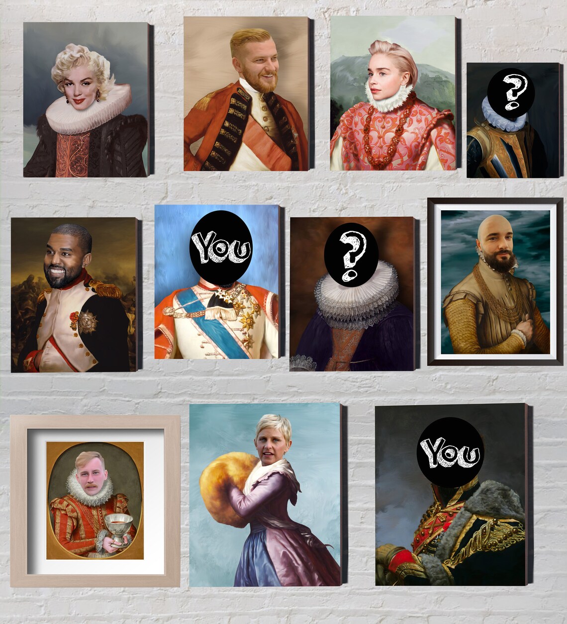 Custom Royal Portrait Painting From Photo Personalized Regal - Etsy