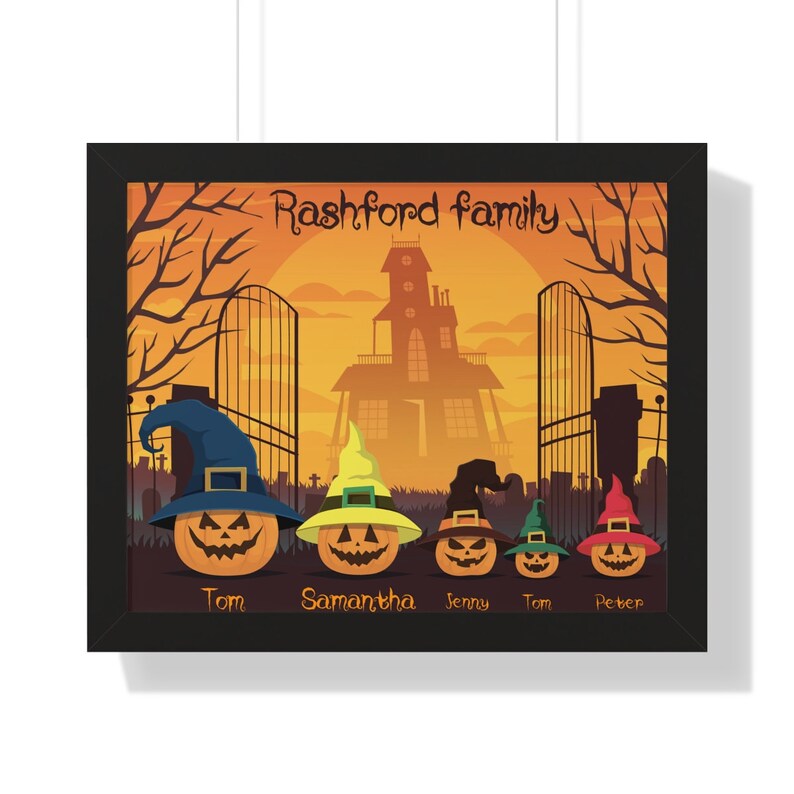 Personalized Ghost Family Tree Custom Halloween Family - Etsy