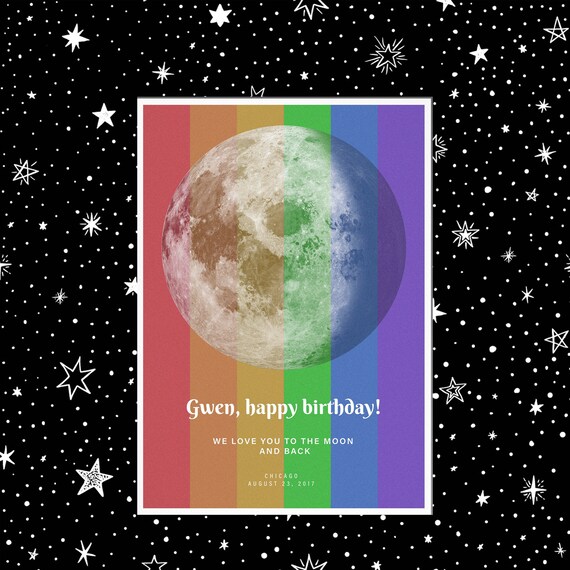 Custom Moon Phase Cycle and Star Map Personalized Lunar for | Etsy