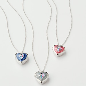 Set of 3 Unicorn Locket Necklaces for Little Girls | Girl Lockets 3 ...