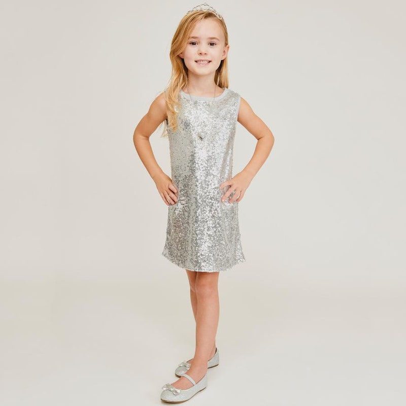 Silver Flower Girl Dress - Etsy