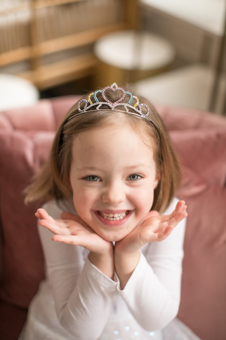 Girls Easter Princess Tiara Pastel Colors Heart Tiara | Etsy