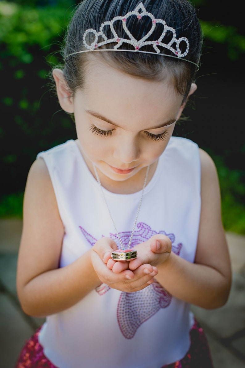 Set of 3 Unicorn Locket Necklaces for Little Girls Girl | Etsy