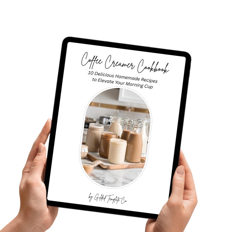 Coffee Creamer Cookbook Recipe Cards | 10 Easy Homemade Flavored ...
