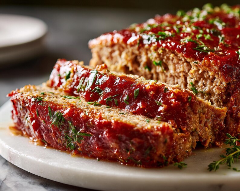 Classic Meatloaf Recipe Printable PDF, Easy Dinner Digital Download ...