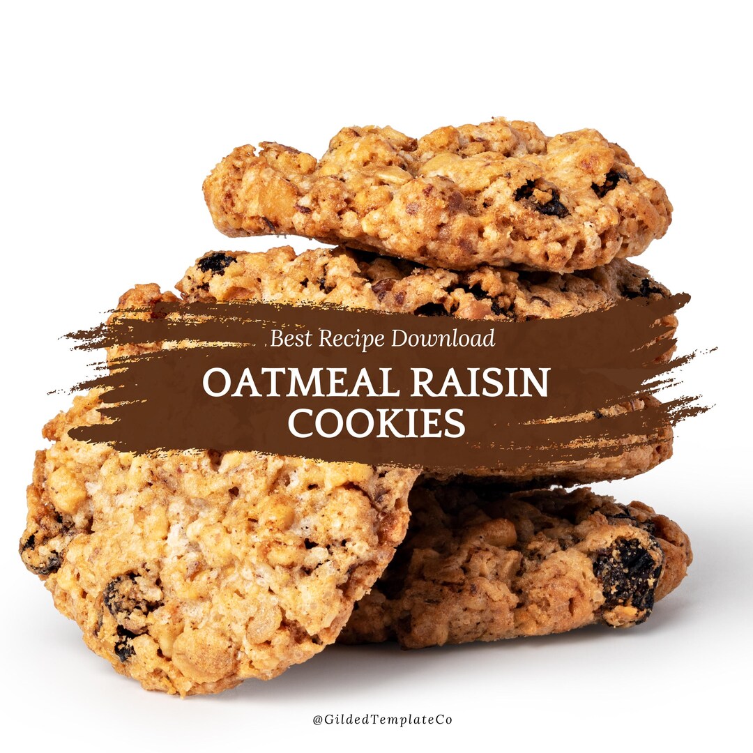 Oatmeal Raisin Cookie Recipe: Gourmet Bakery Style (printable PDF ...