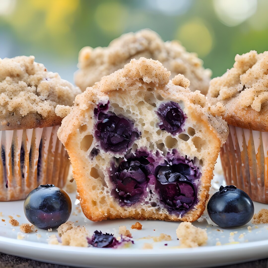 Best Blueberry Muffins Recipe, Wild Berry Muffins Bakery Style Baked ...