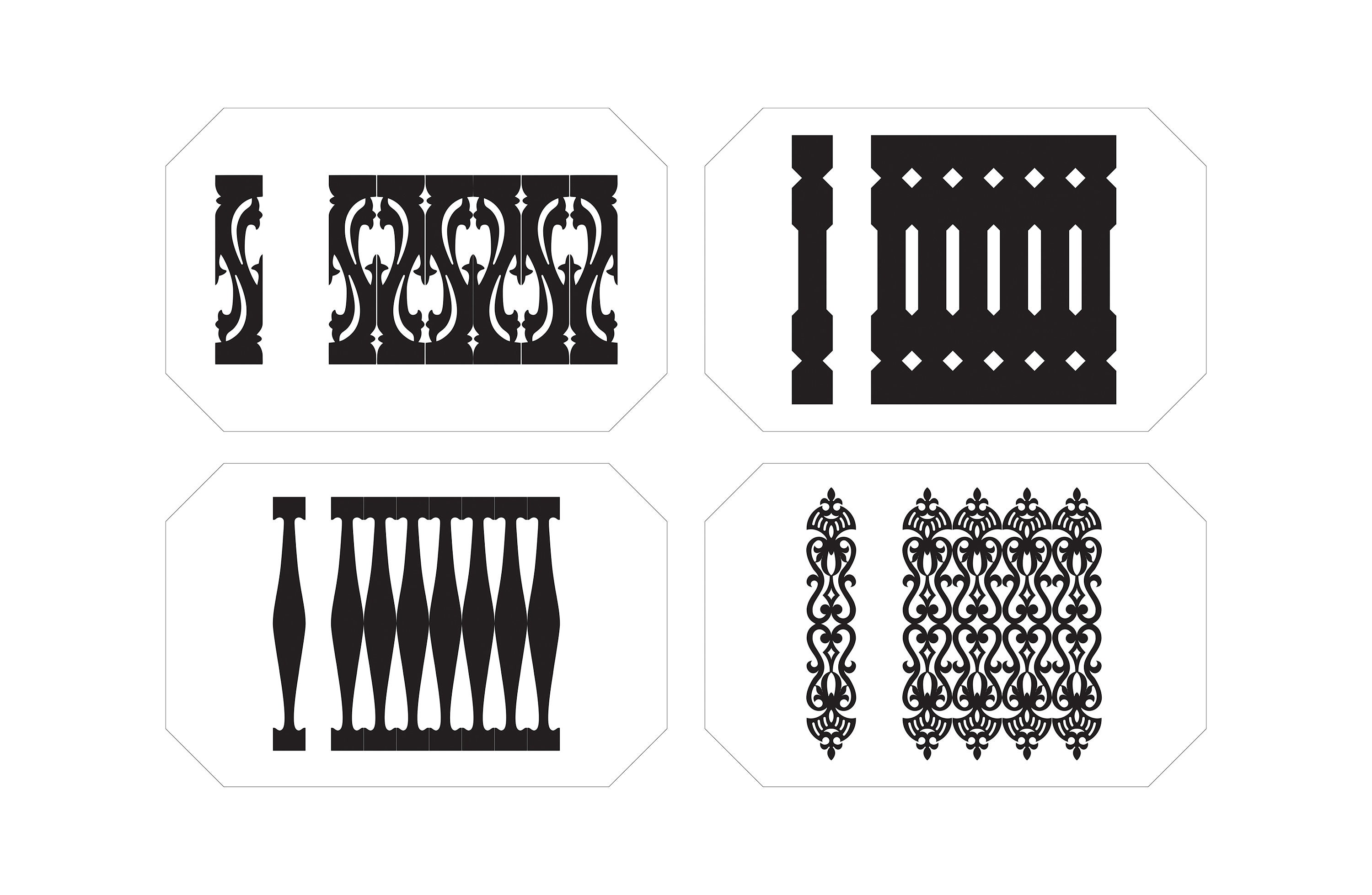 Porch Railing Vector Art for CNC Cutting-metal Cutting-wood - Etsy