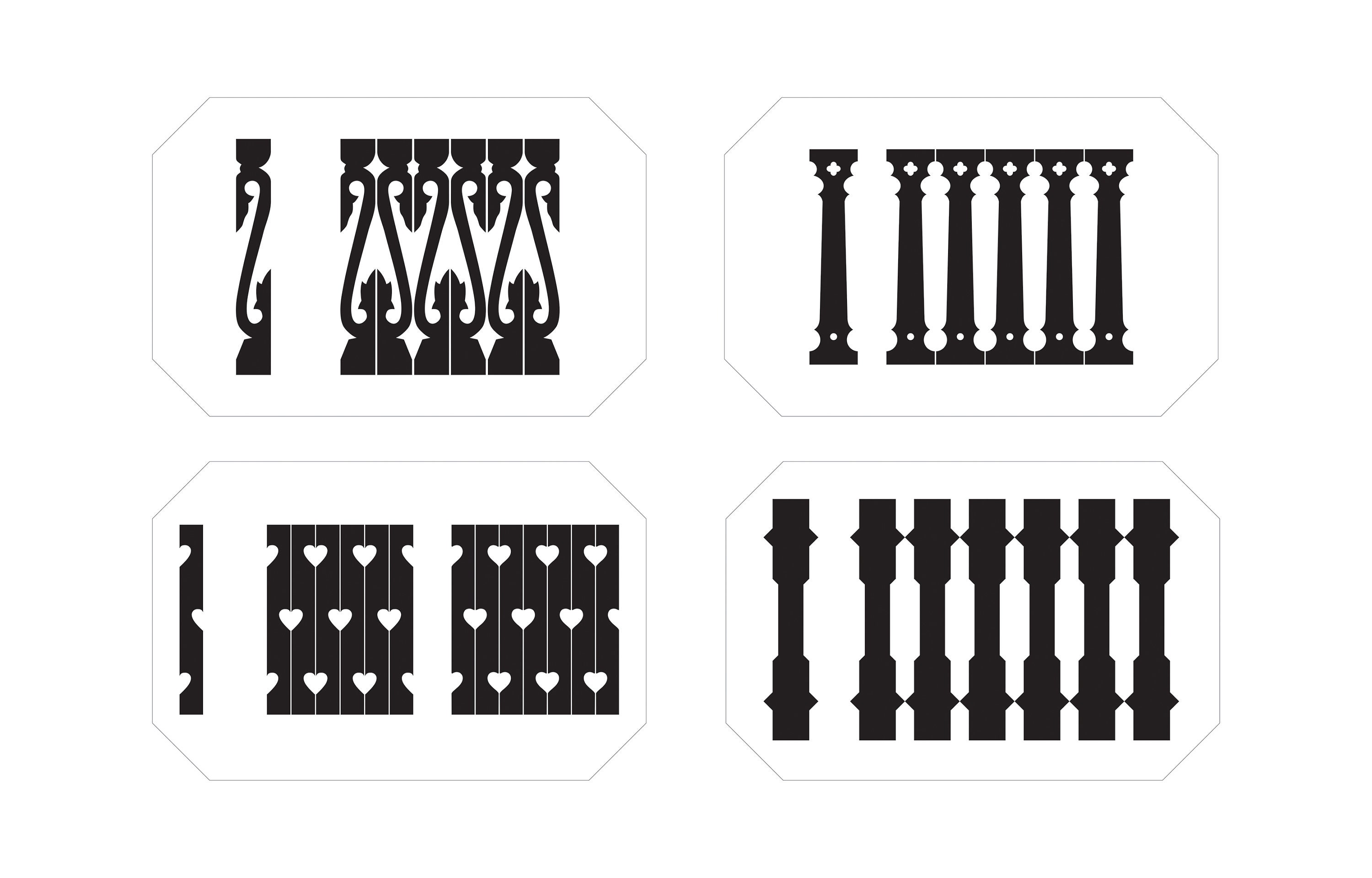 Porch Railing Vector Art for CNC Cutting-metal Cutting-wood - Etsy