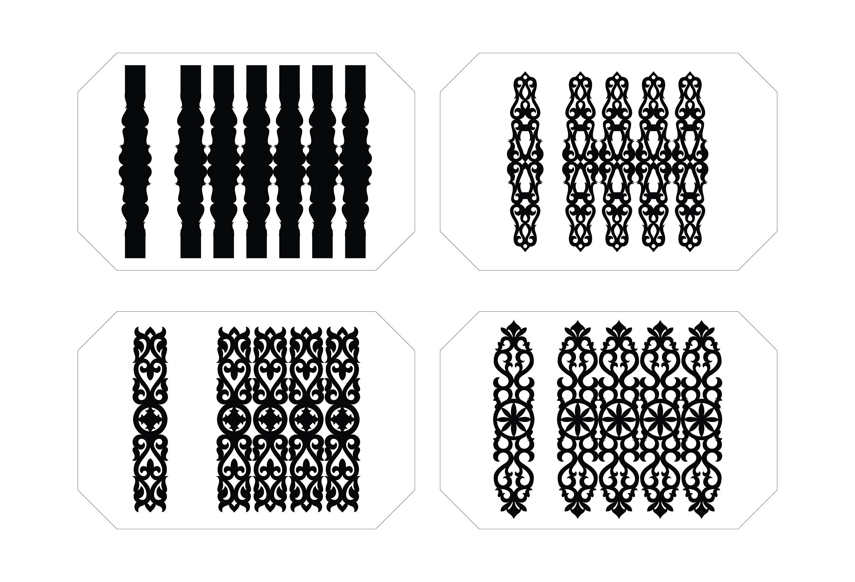 Porch Railing Vector Art for CNC Cutting-metal Cutting-wood - Etsy