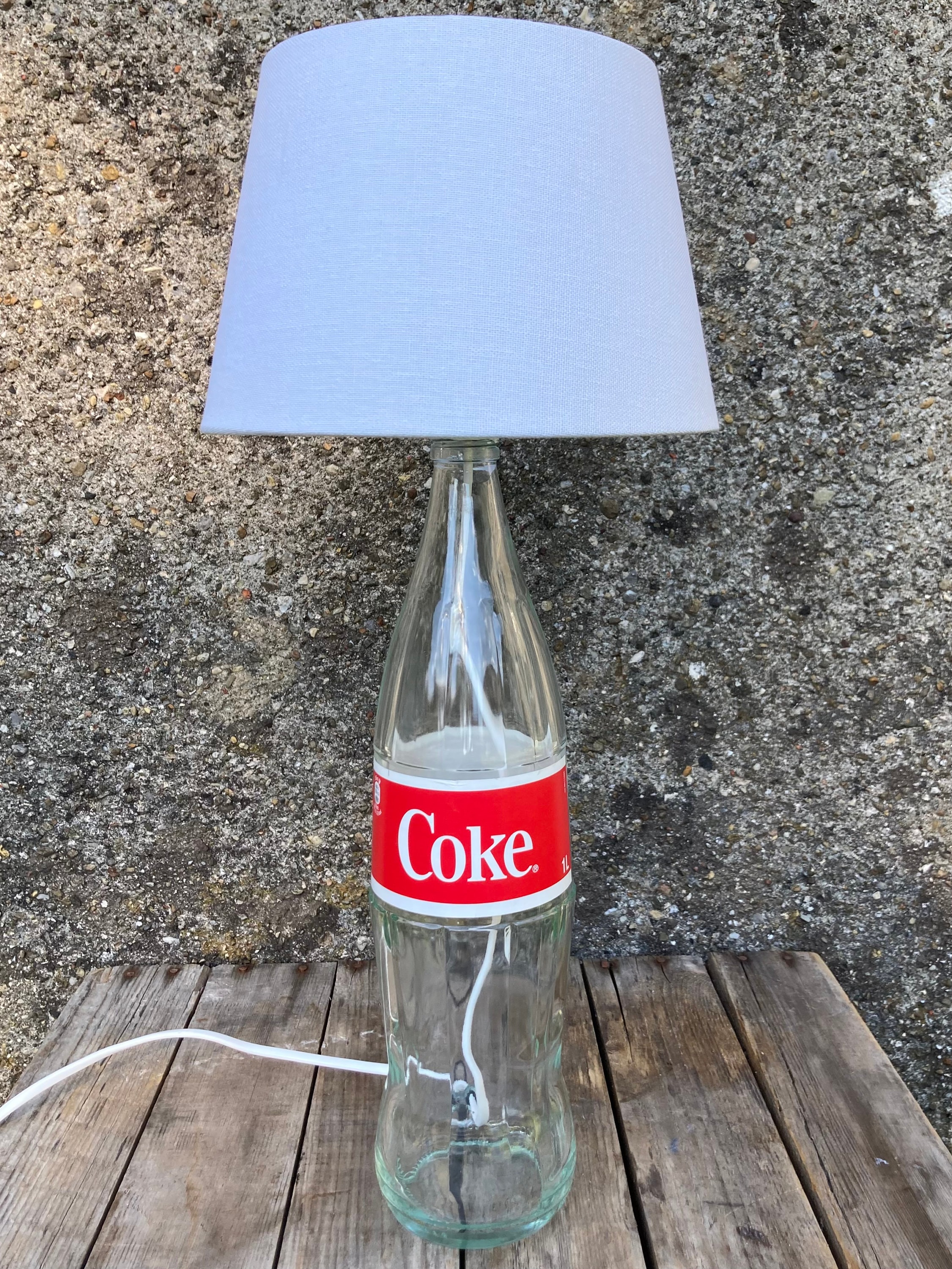 Bottle Lamp Coca-cola Upcycling 1 Liter Bottle Coke Bottle - Etsy