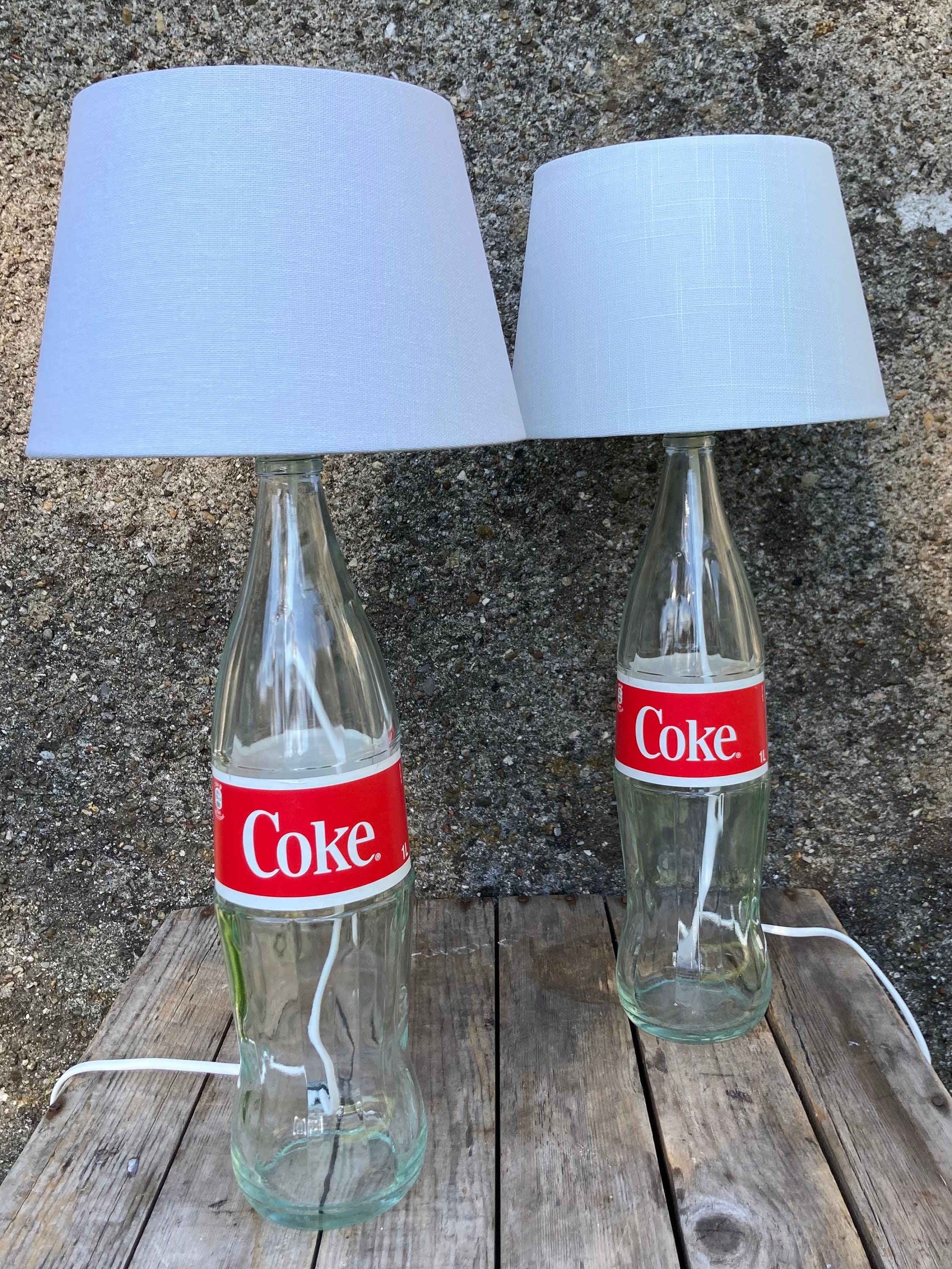 Bottle Lamp Coca-cola Upcycling 1 Liter Bottle Coke Bottle - Etsy
