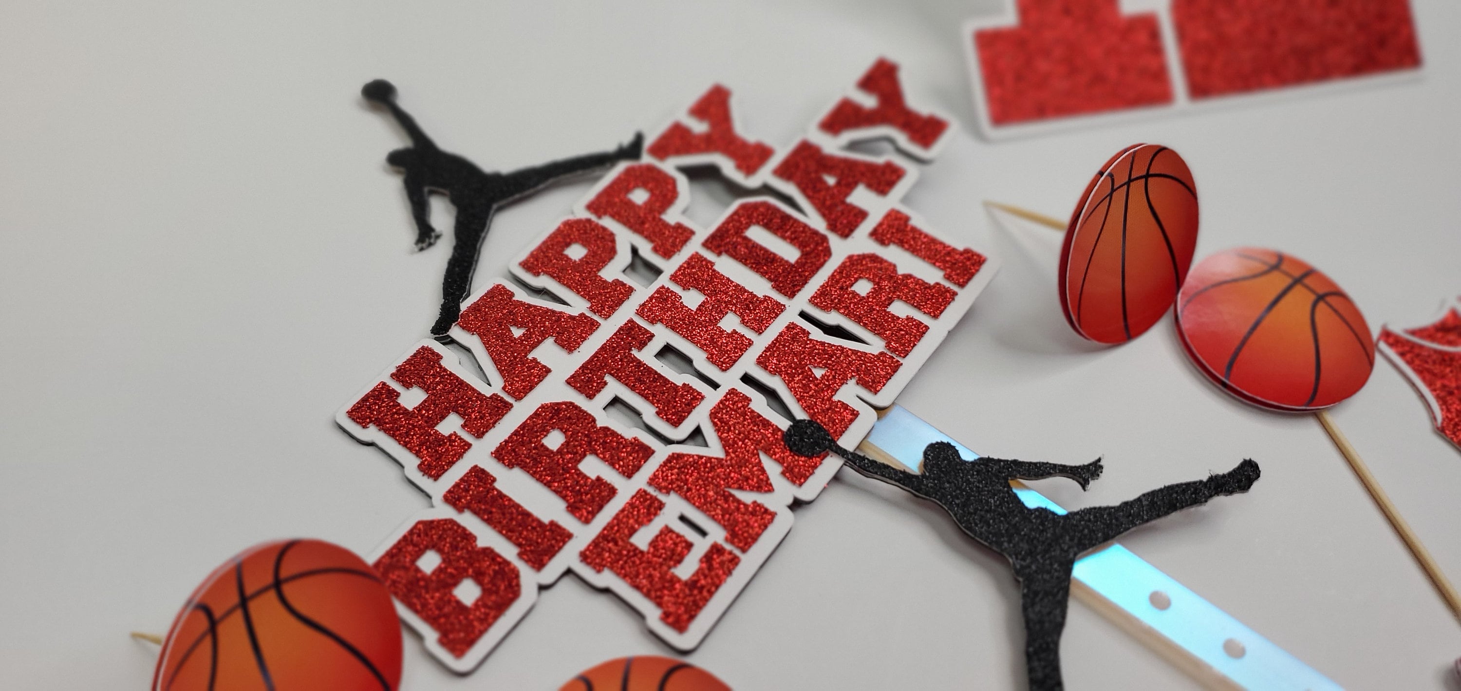 Basketball Cake Topper and Charms, Sneaker Cake Topper - Etsy