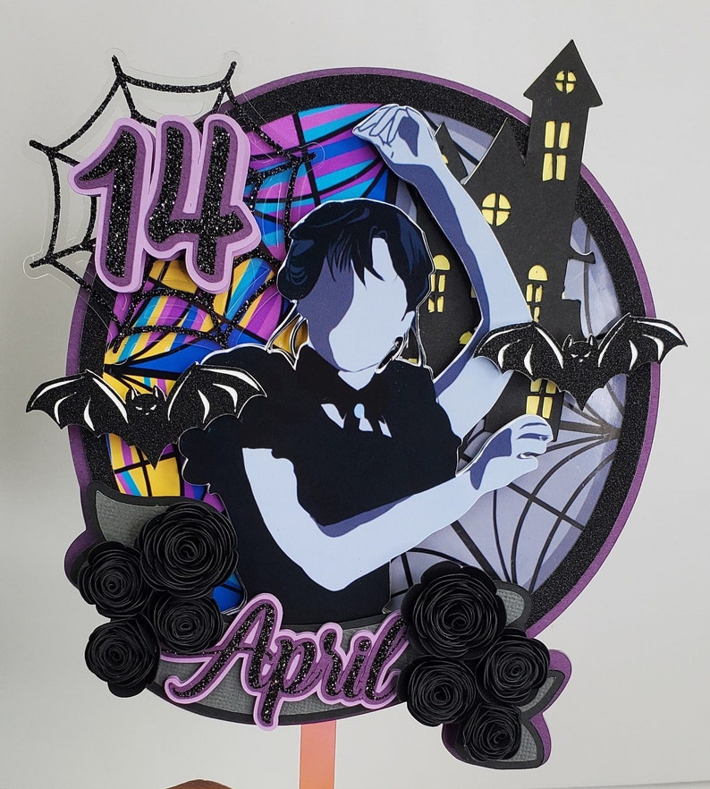 Wednesday Cake Topper, Wednesday Cupcake Toppers, Wednesday Inspired - Etsy