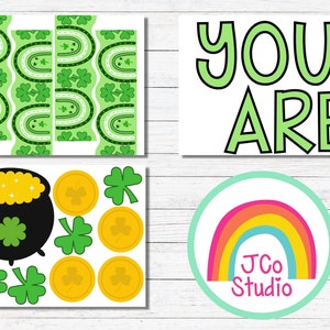 St. Patrick's Day Bulletin Board Kit, Printable March Bulletin Board ...