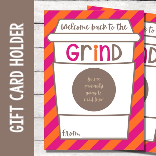 Printable/editable Coffee Gift Tag for Teachers Classroom - Etsy