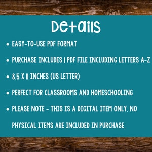 Printable Classroom Alphabet Posters, ABC Poster for Classrooms, Modern ...