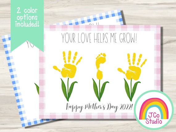 Printable Mother's Day Gift Handprint Craft Mother's - Etsy