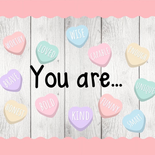 Conversation Hearts Bulletin Board Decor Printable Classroom - Etsy