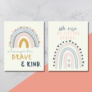 Kindness Classroom Decor, Printable Rainbow Posters, Class Social ...
