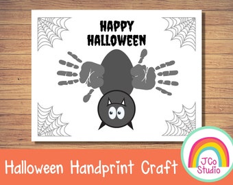 Bat Handprint Art - Etsy