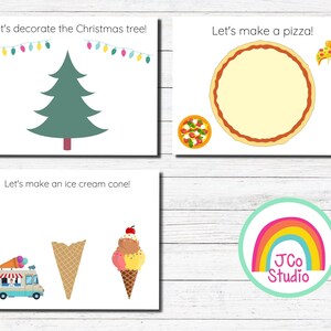 Play Dough Activity Mats, Printable Busy Book Sheets, Toddler ...