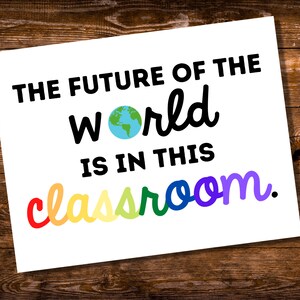 Printable Classroom Poster, Class Decor, in This Classroom, School Sign ...