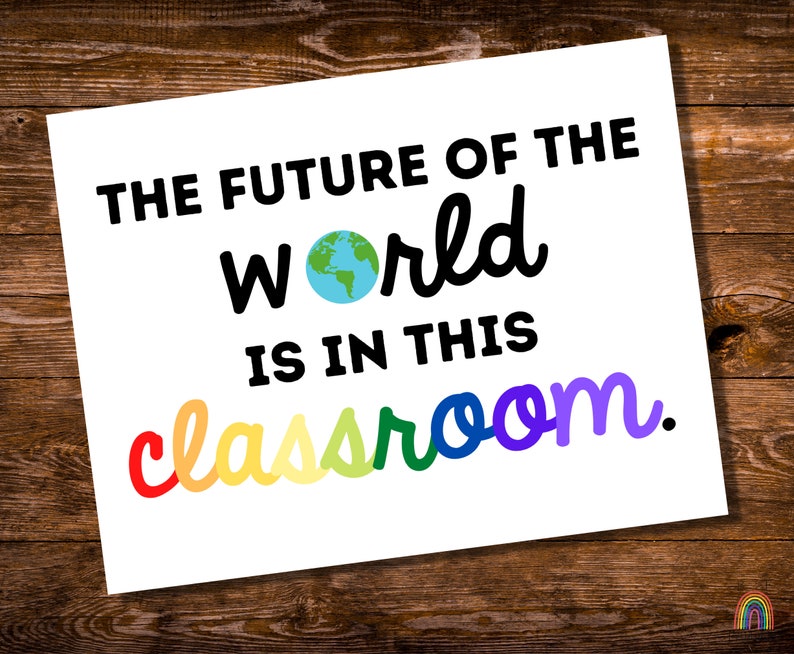 Printable Classroom Poster Class Decor in This Classroom - Etsy